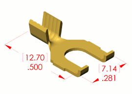 03350-S116-4-HB Spades Brass - ETCO