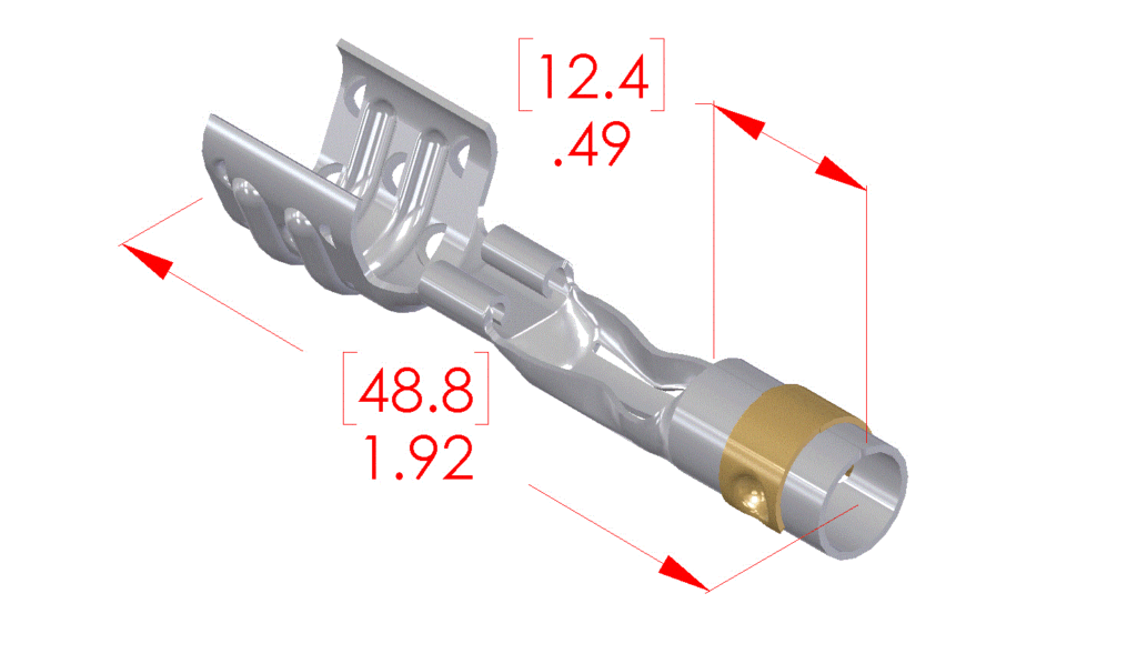 22072 CC198-SS Core Crimp Easy Bend Ignition Terminals Stainless Steel ...